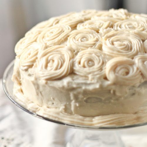 Taro Cake with Cream Cheese Frosting | Adventures in Cooking