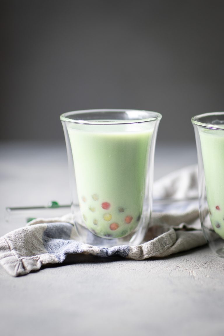 Jasmine Green Milk Tea Boba | Adventures in Cooking