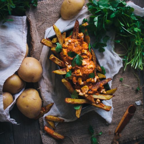 Oven Baked Curry Fries With A Tikka Masala Sauce | Adventures in Cooking