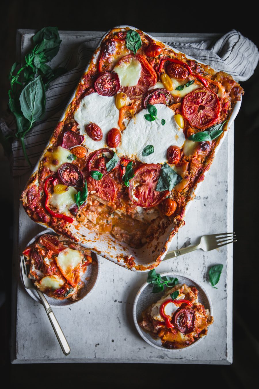 Easy Sweet Bell Pepper Lasagna | Adventures in Cooking