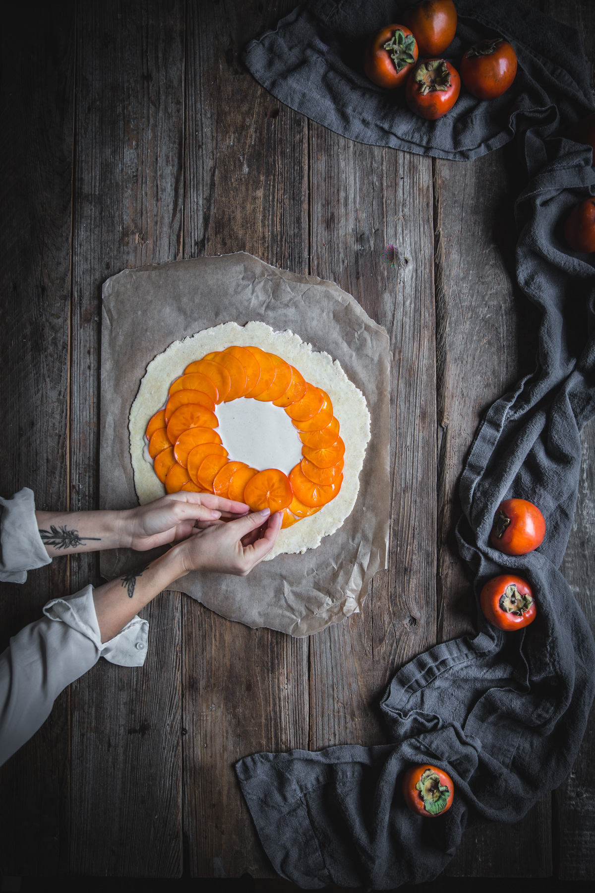 Persimmon Galette with Mascarpone Filling | Adventures in Cooking