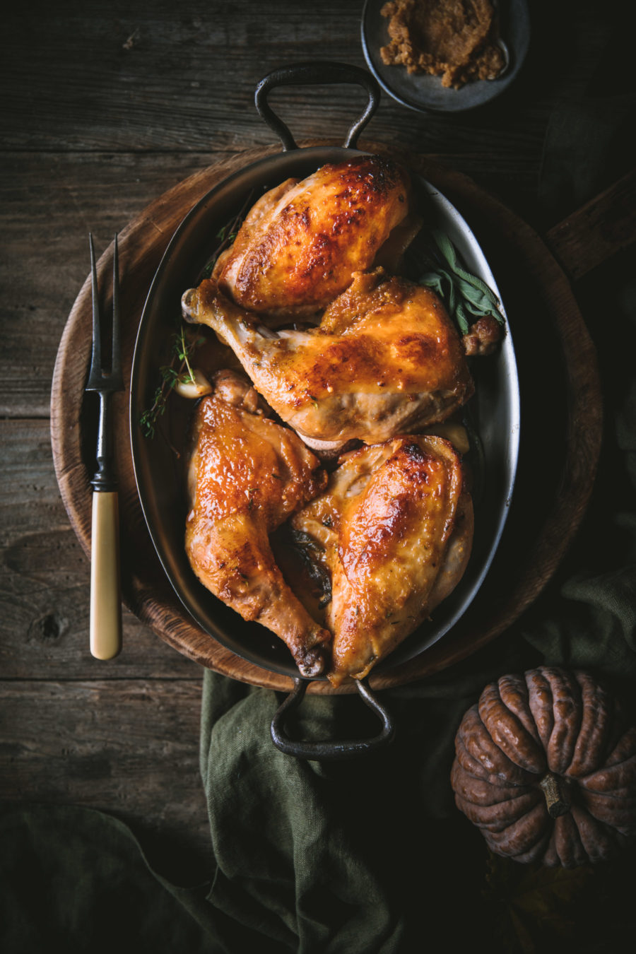 Miso Maple Butter Roast Chicken | Adventures in Cooking