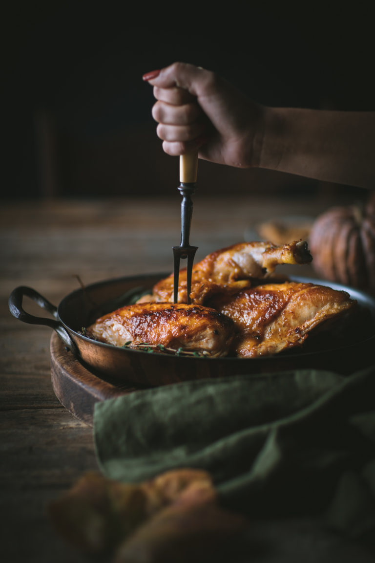 Miso Maple Butter Roast Chicken | Adventures in Cooking