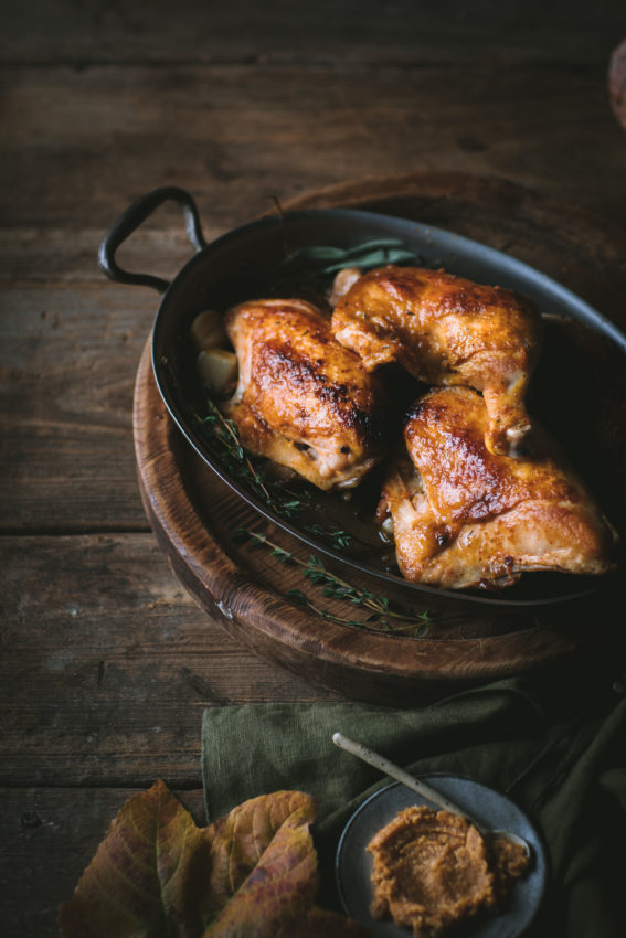 Miso Maple Butter Roast Chicken | Adventures in Cooking