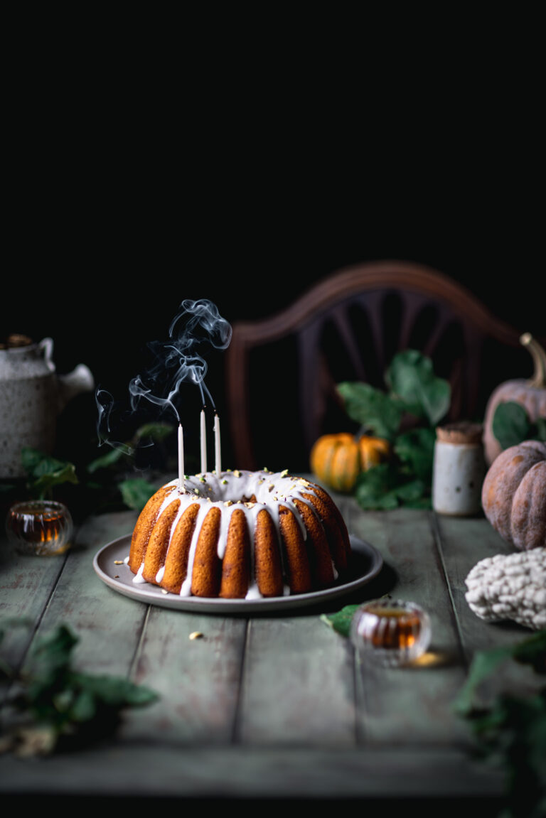 Pumpkin Bundt Cake with a Rum Raisin Swirl | Adventures in Cooking