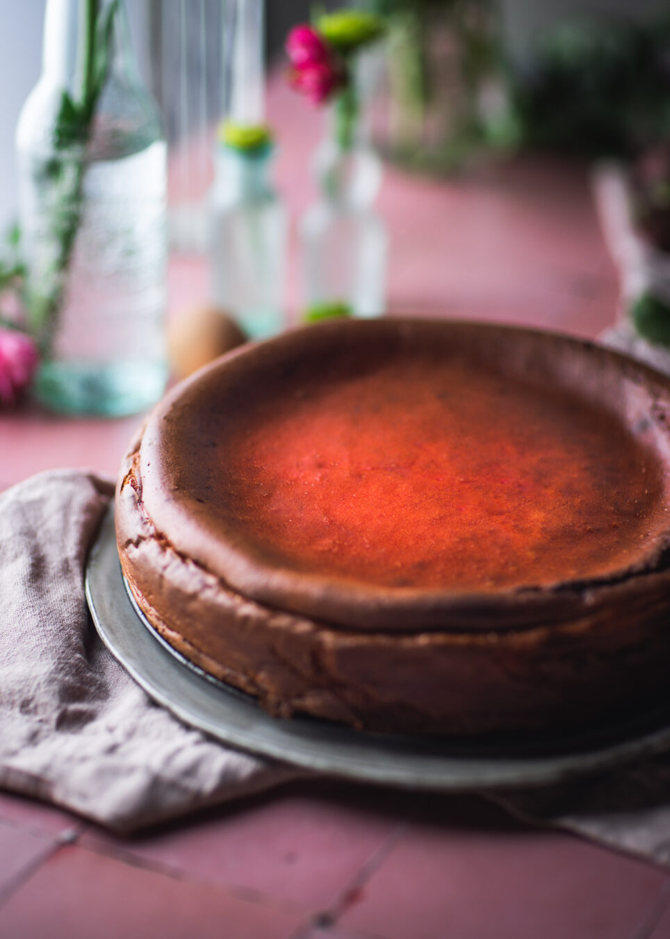 Beet Burnt Basque Cheesecake | Adventures in Cooking