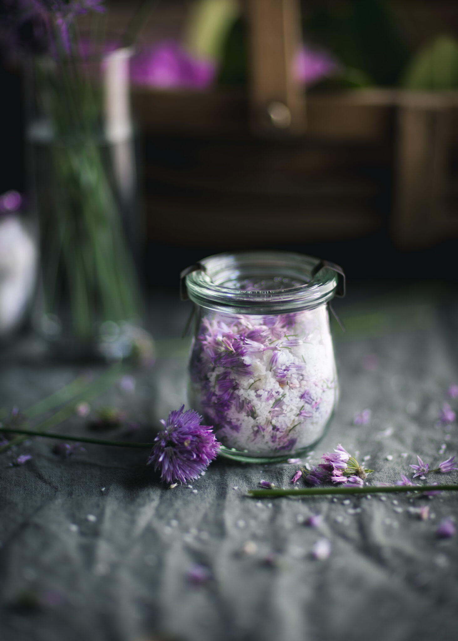 Chive Flower Salt | Adventures in Cooking