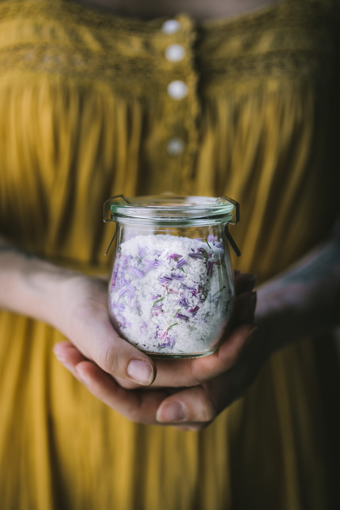 Chive Flower Salt | Adventures in Cooking