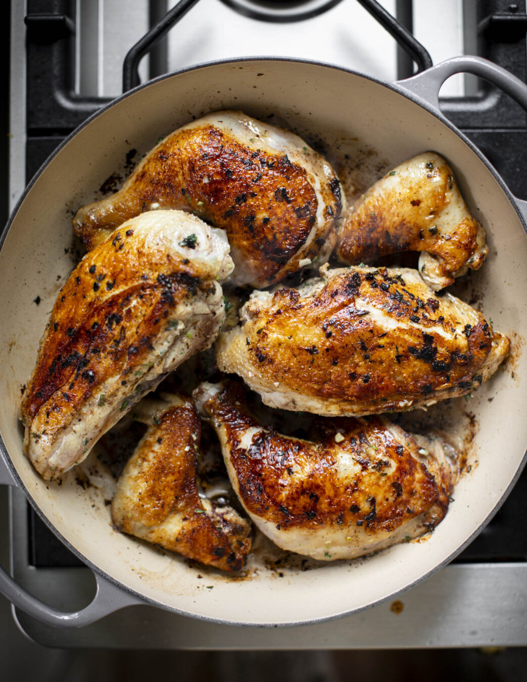 Creamy Braised Chicken with Carrots, Thyme, and Wine | Adventures in ...