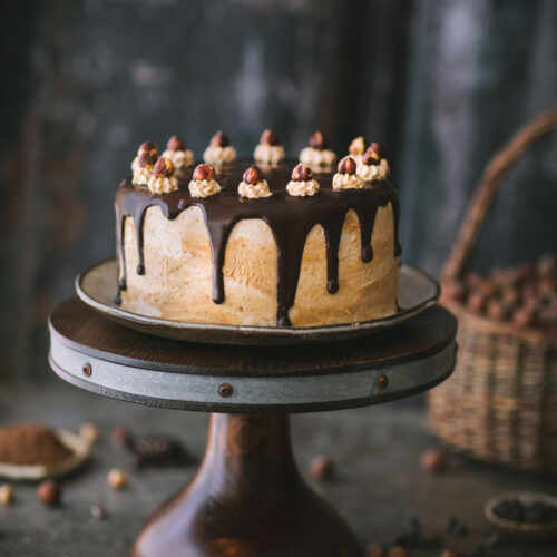 Hazelnut Chocolate Cake with Chocolate Ganache | Adventures in Cooking
